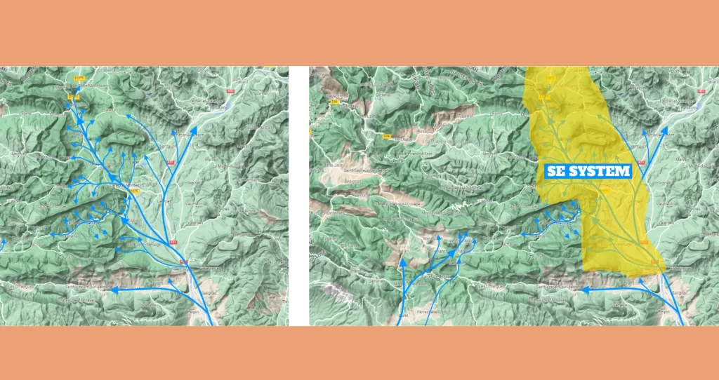 Researching valley winds - Flying Karlis